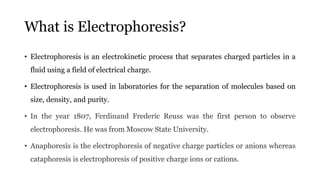 Electrophoresis for the students of uG and PG | PPTX