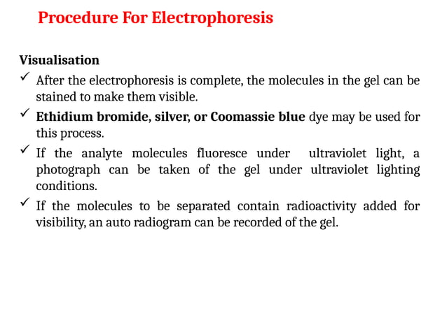 Electrophoresis. separation of proteins ppt | PPTX | Chemistry | Science