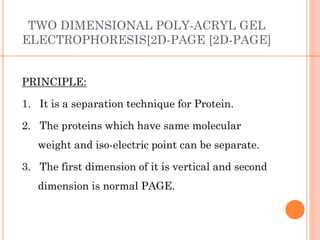 Electrophoresis and its application | PPTX