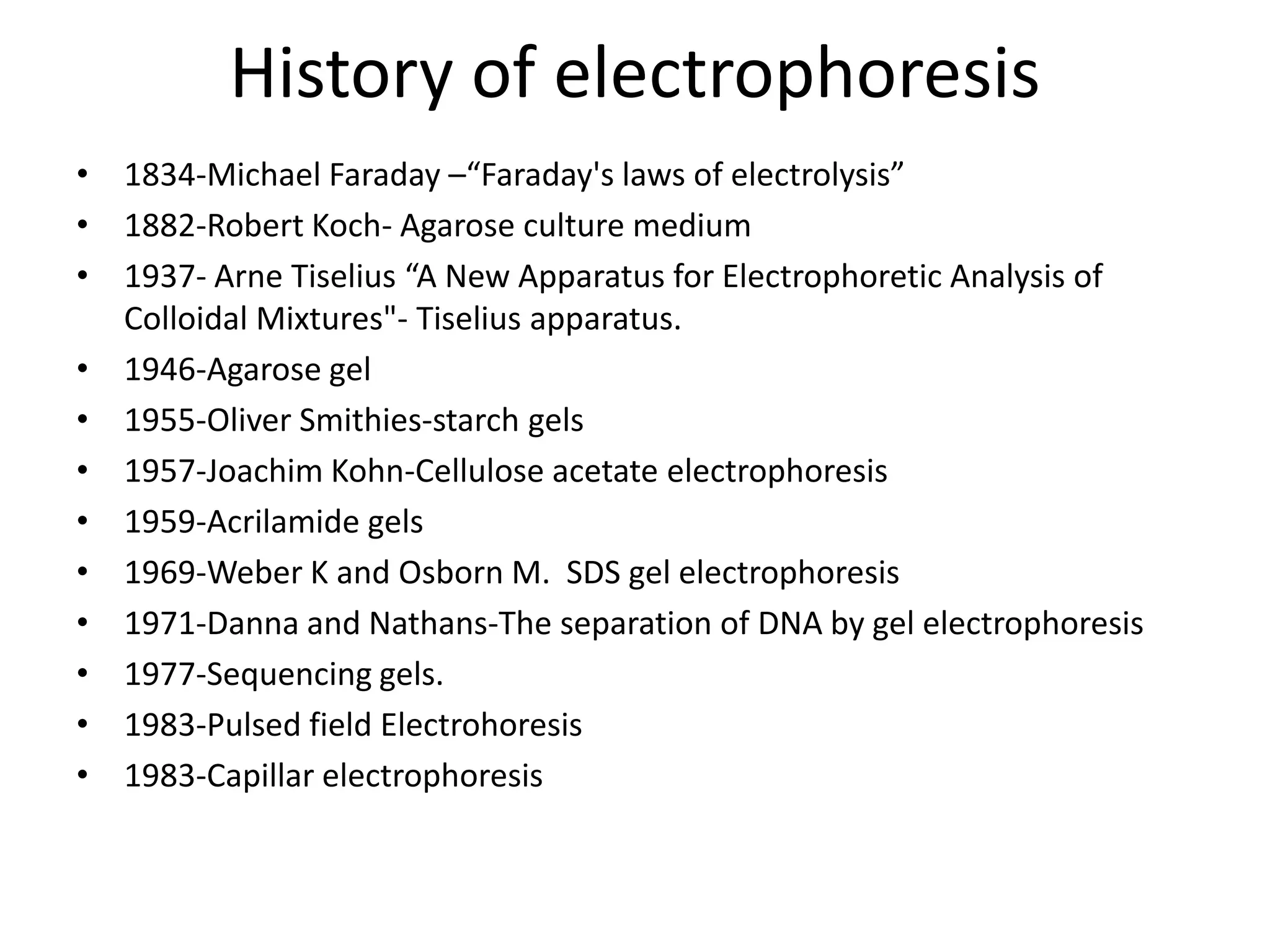 Electrophoresis ppt.pdf study material by | PDF