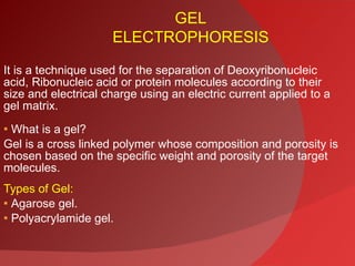 Electrophoresis presentation | PPT