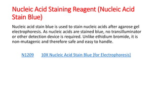 Electrophoresis Reagents | PPTX