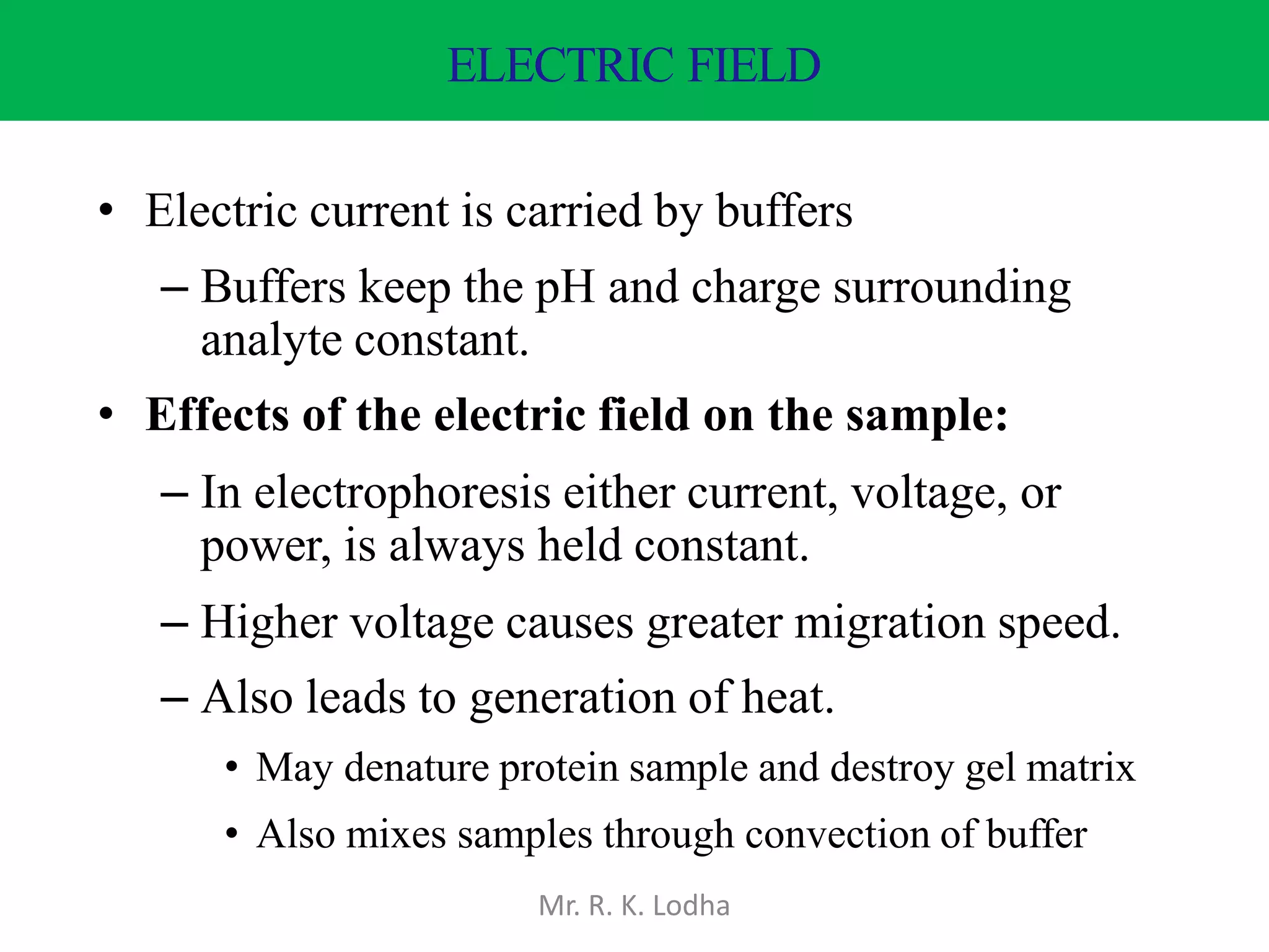Electrophoresis | PPTX