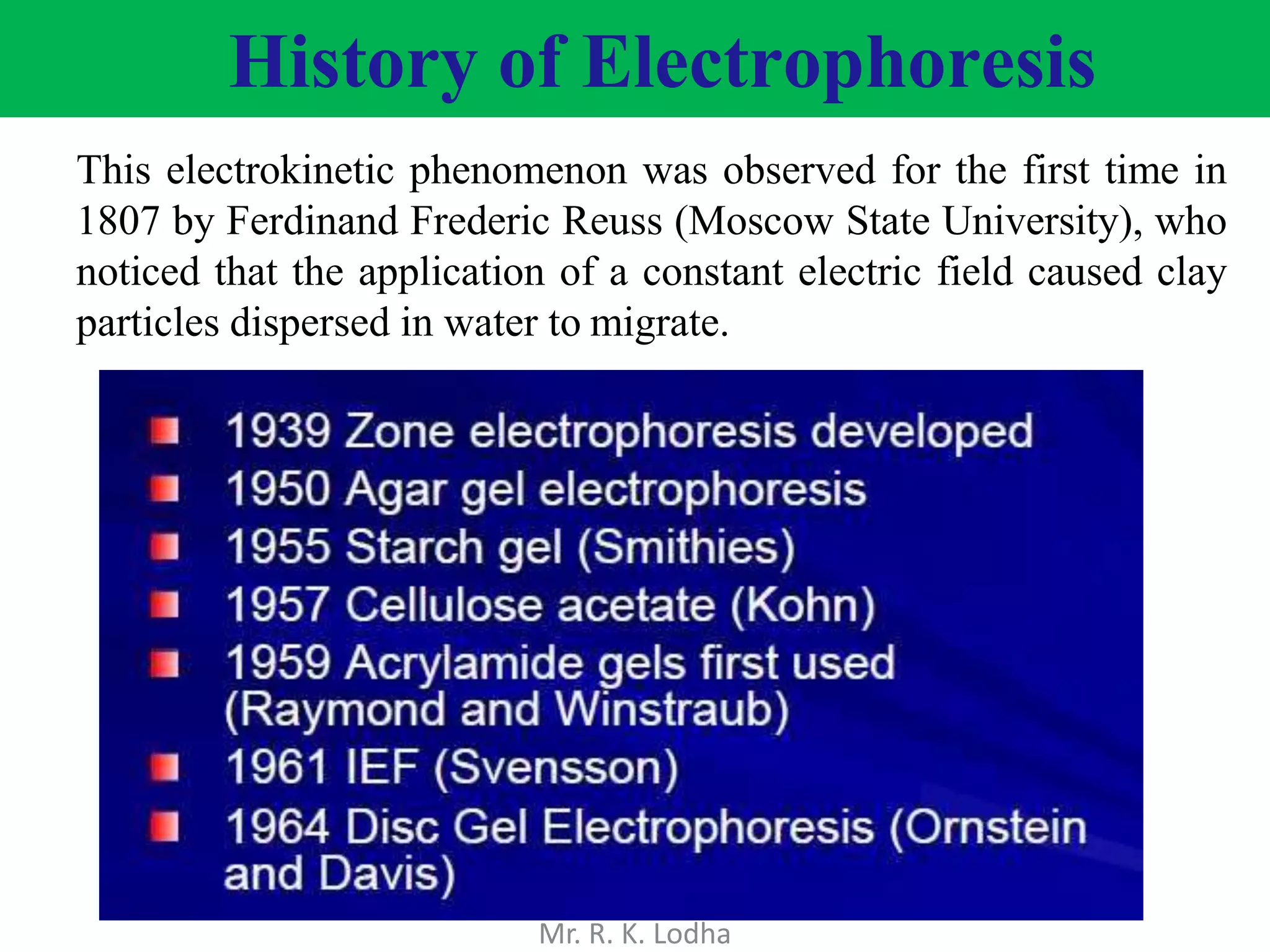 Electrophoresis | PPTX