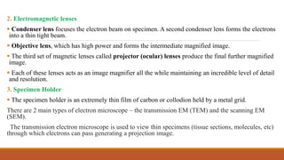 Electrophoresis, Light Microscope, Transmission & Scanning electron ...