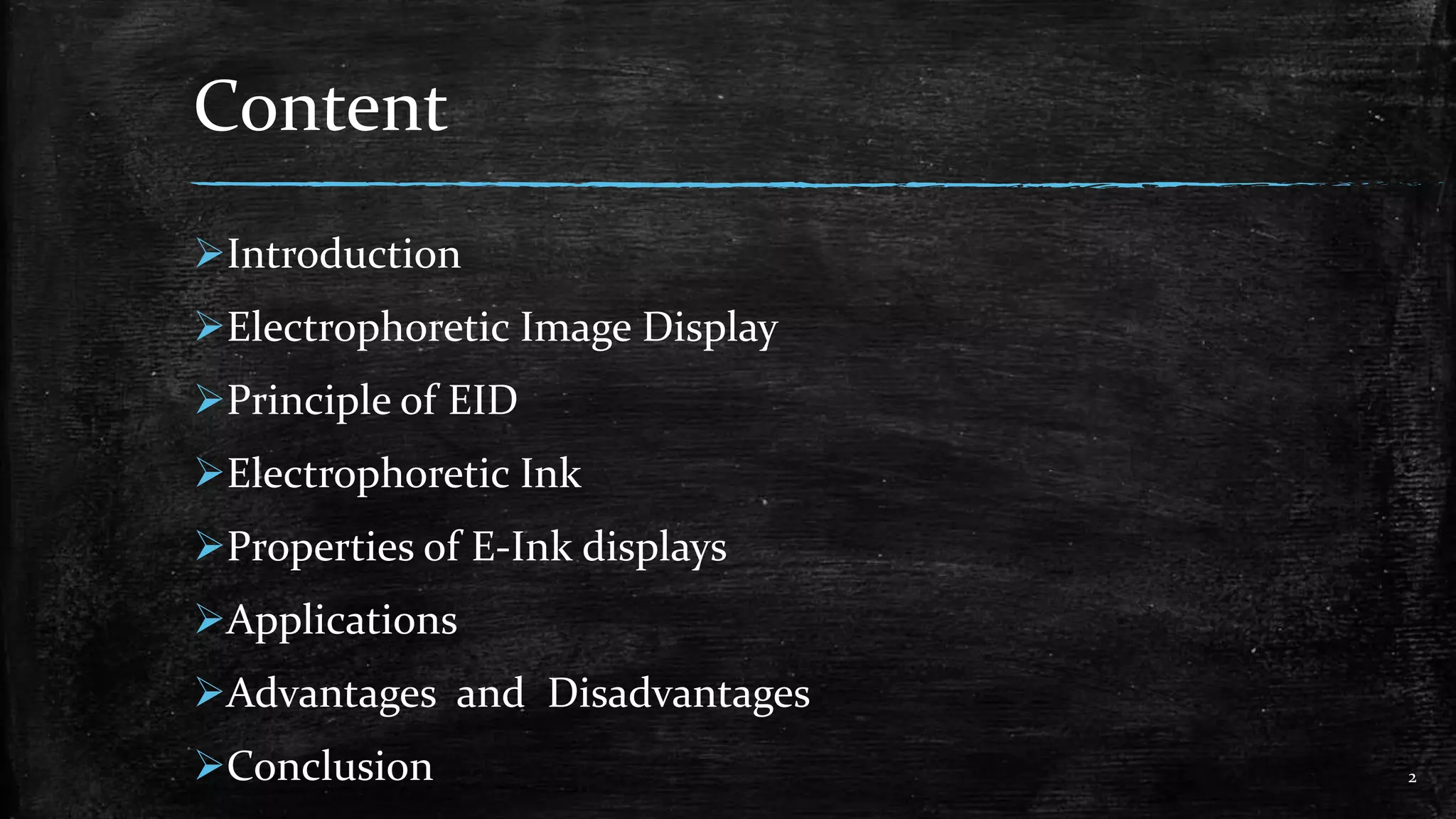 Electrophoretic display technology | PPTX