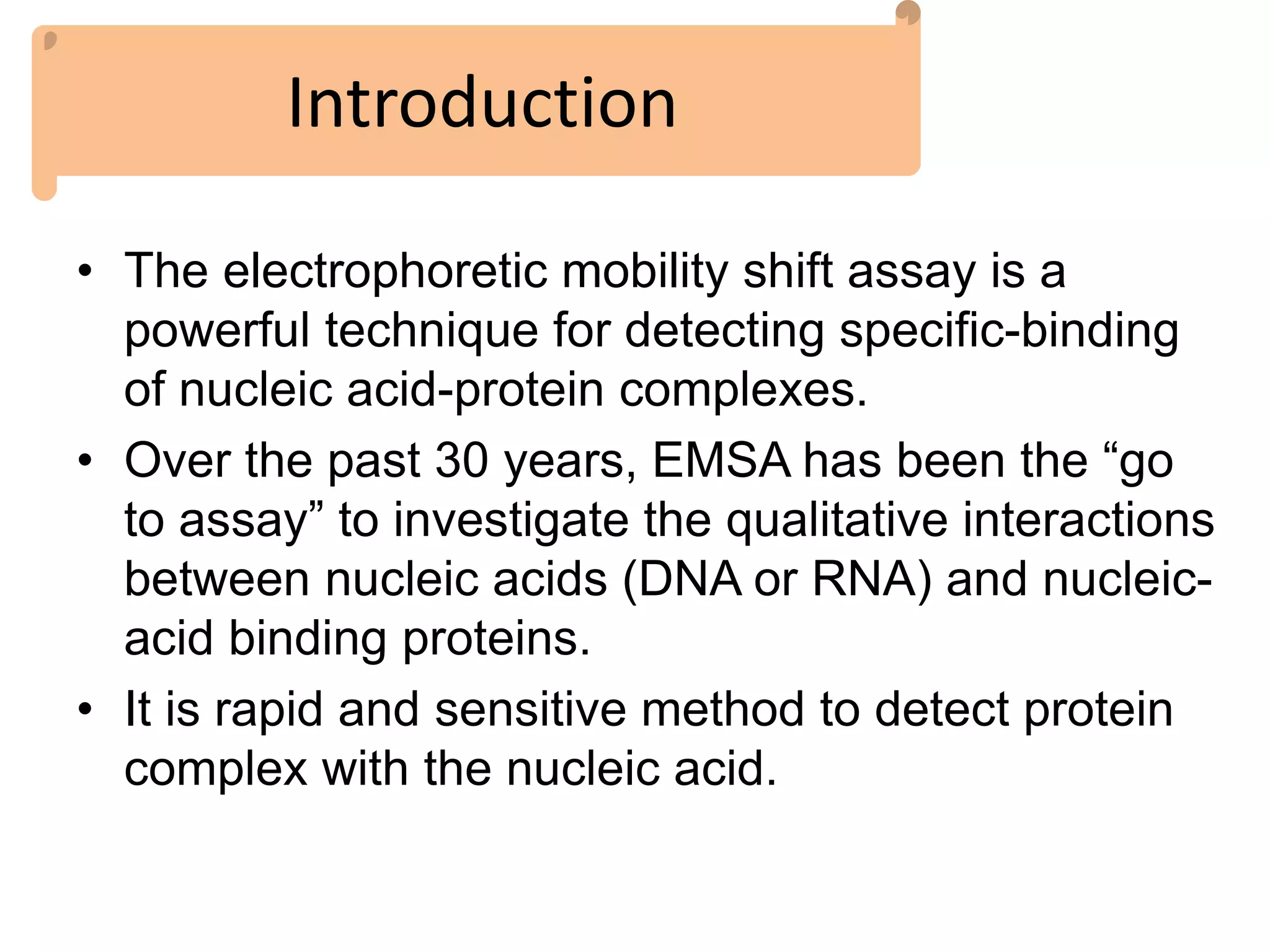 Electrophoretic mobility shift assay | PPTX