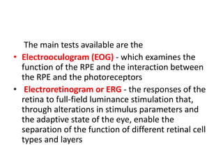 Electrophysiological tests in ophthalmology by Dr.Vaibhav.k ...