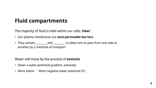 introduction to ions in the body, electrophysiology | PPT