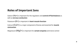 introduction to ions in the body, electrophysiology | PPT