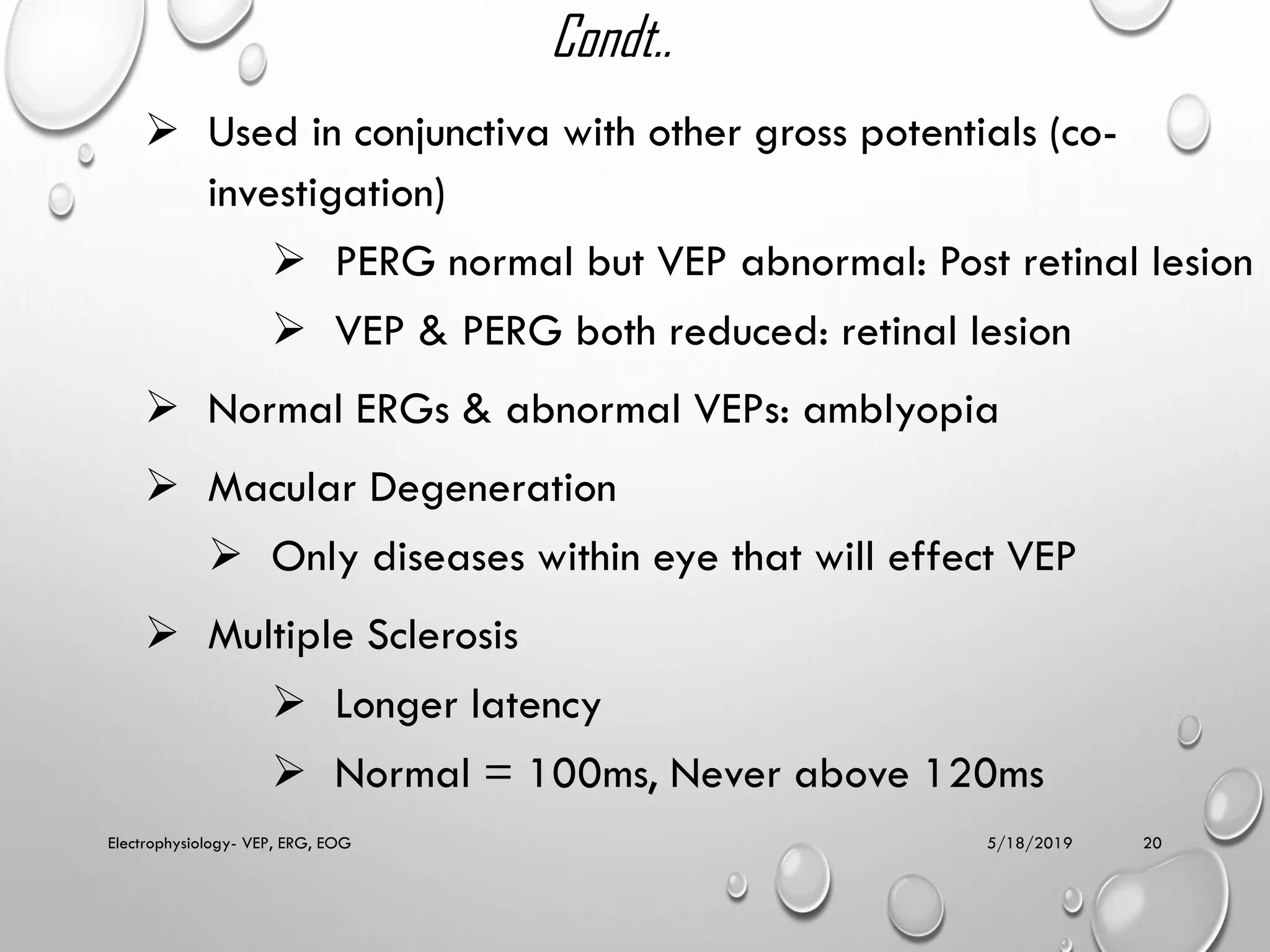 Electrophysiology VEP, ERG, EOG | PDF