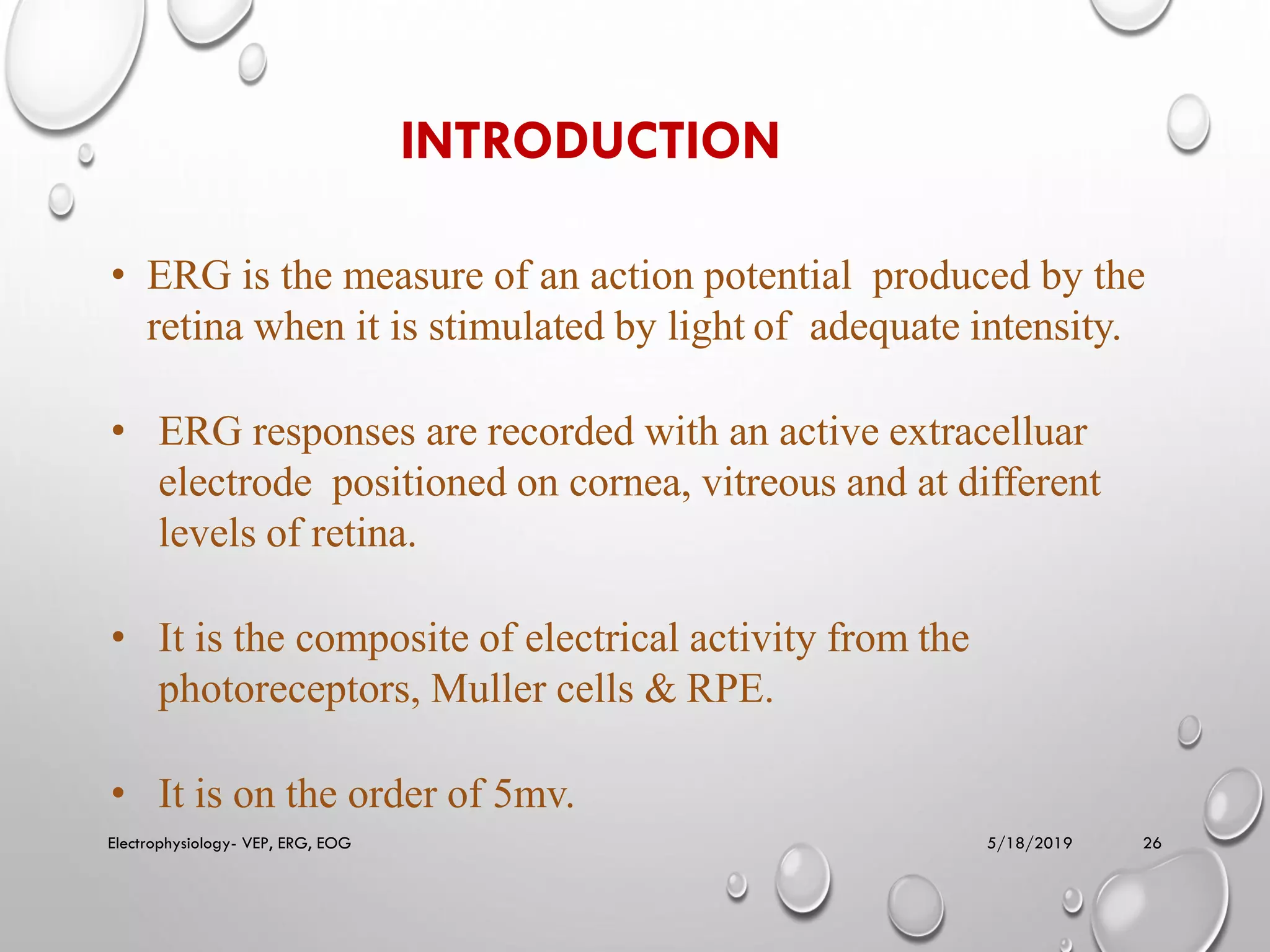 Electrophysiology VEP, ERG, EOG | PDF