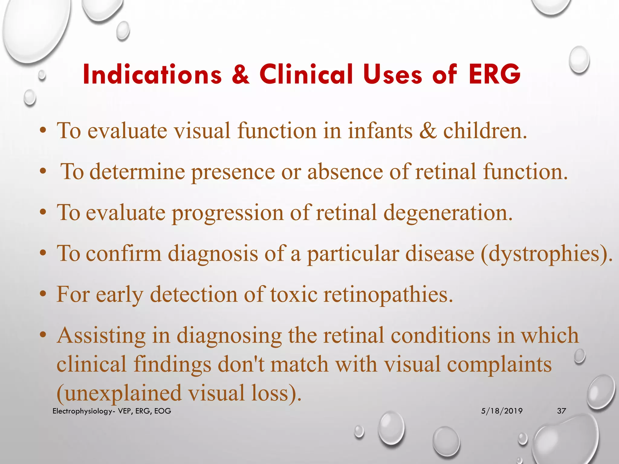 Electrophysiology VEP, ERG, EOG | PDF