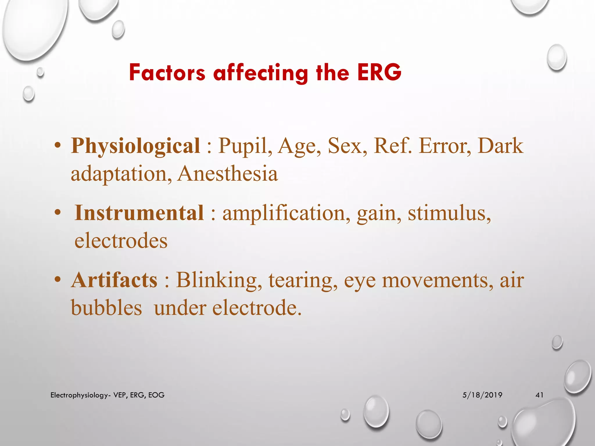 Electrophysiology VEP, ERG, EOG | PDF