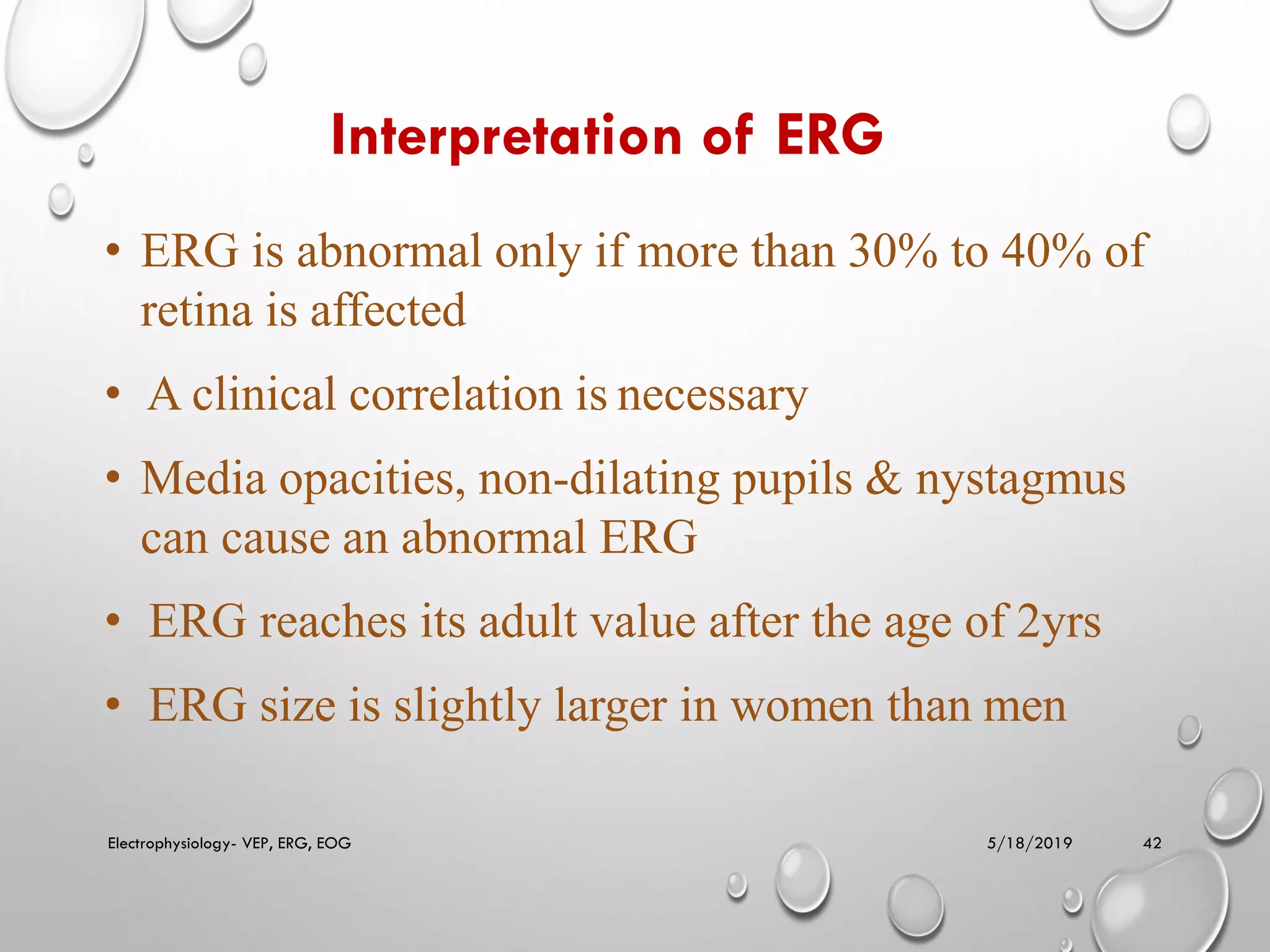 Electrophysiology VEP, ERG, EOG | PDF