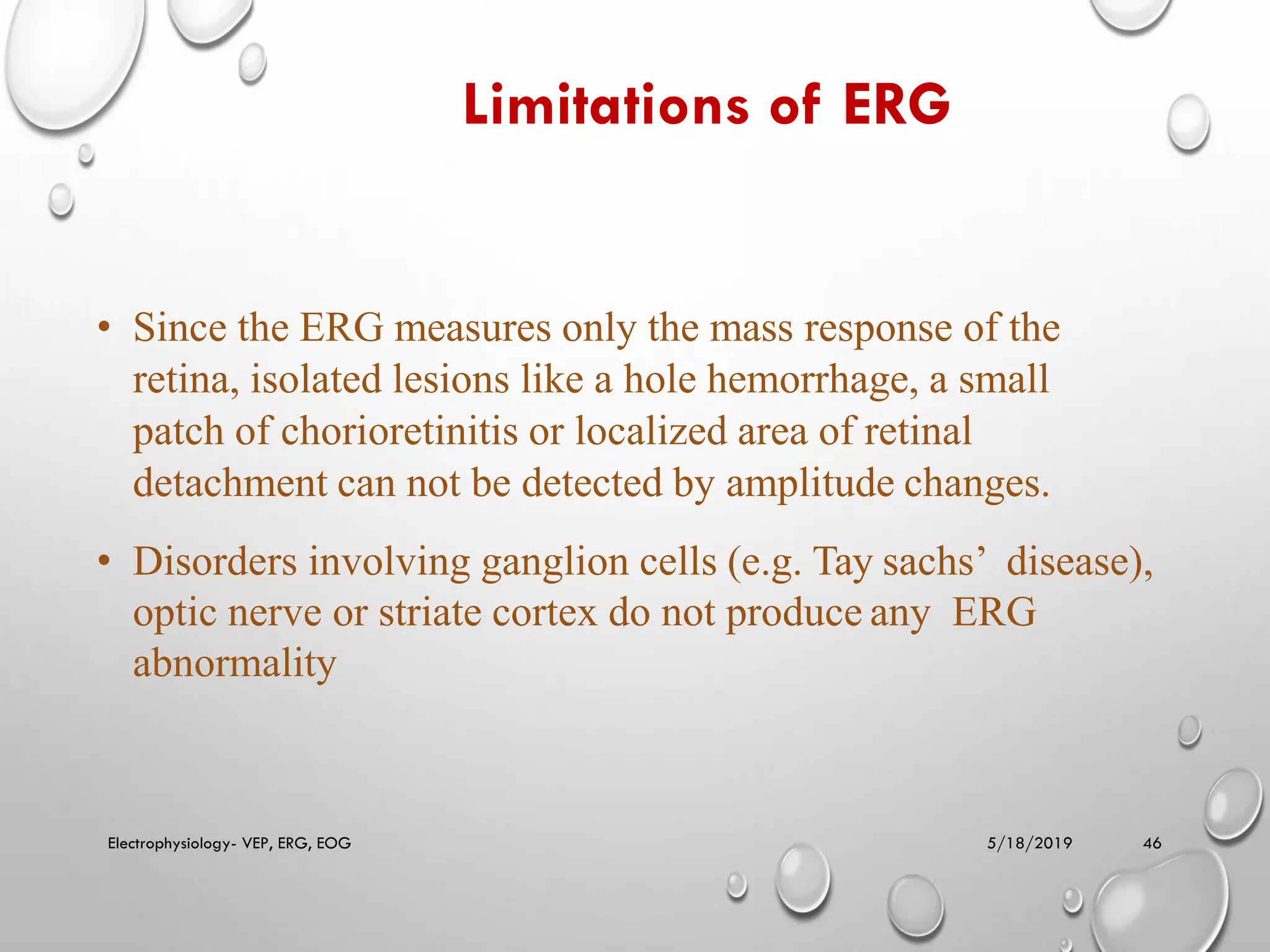 Electrophysiology VEP, ERG, EOG | PDF
