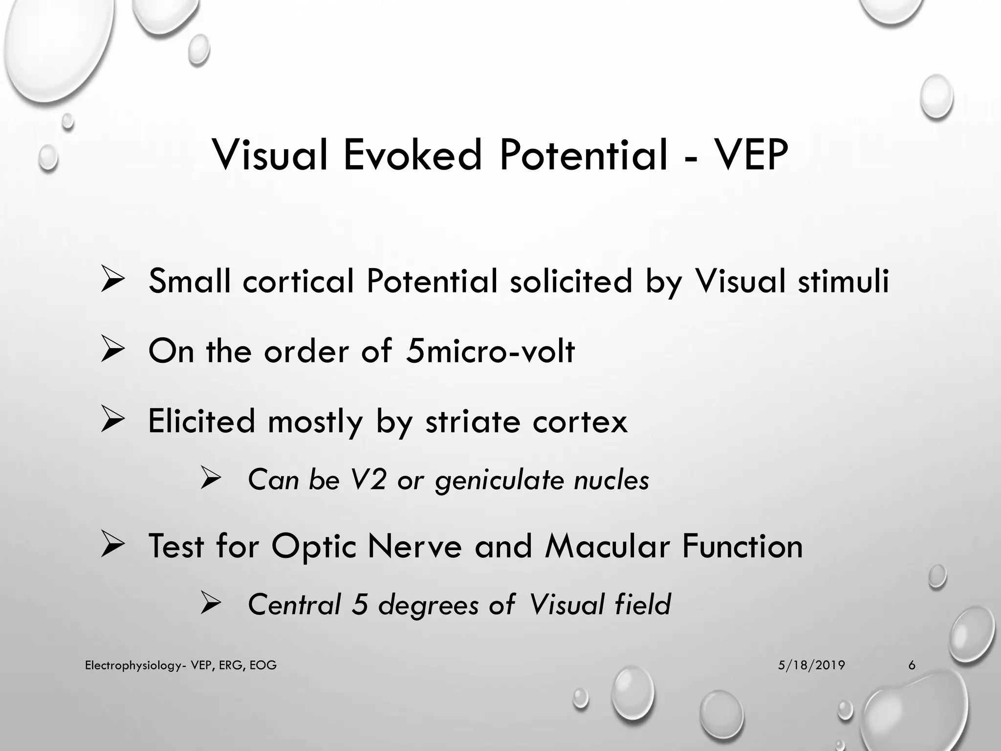 Electrophysiology VEP, ERG, EOG | PDF