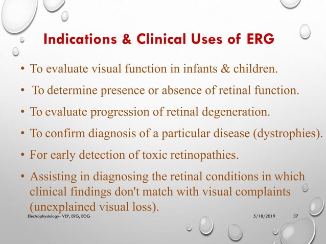 Electrophysiology VEP, ERG, EOG | PDF