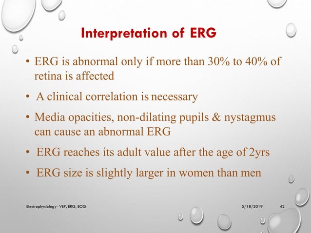 Electrophysiology VEP, ERG, EOG | PDF