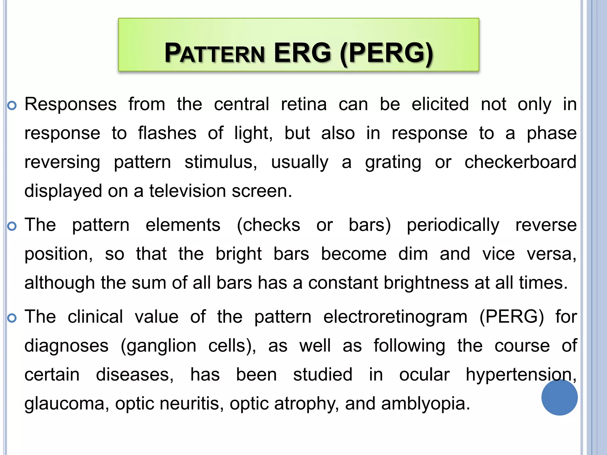 Electrophysiology in retinitis pigmentosa | PPTX