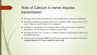 Electrophysiology of Neuromuscular Transmission | PPTX