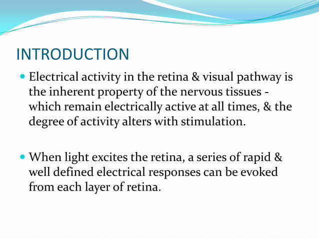 Electrophysiology of retina | PPTX | Eye and Vision Conditions ...