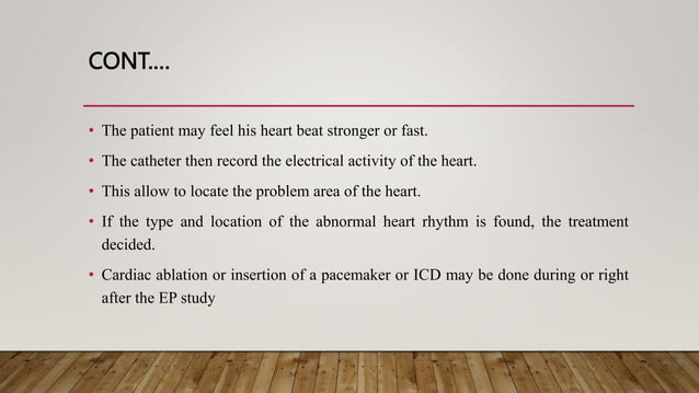 Electrophysiology study and Cardiac Ablation (4).pptx | Heart and ...