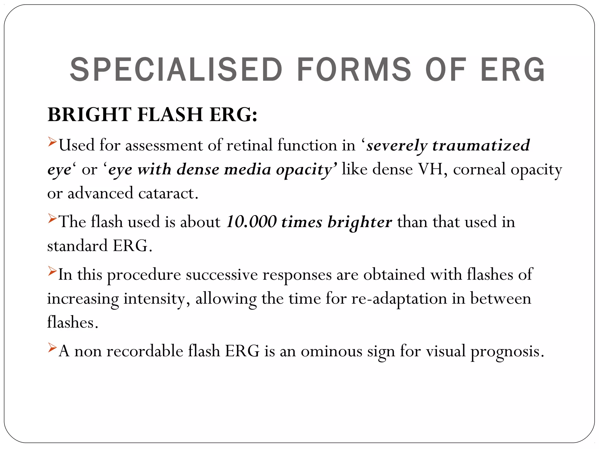 Electrophysiology in Ophthalmology | PPT
