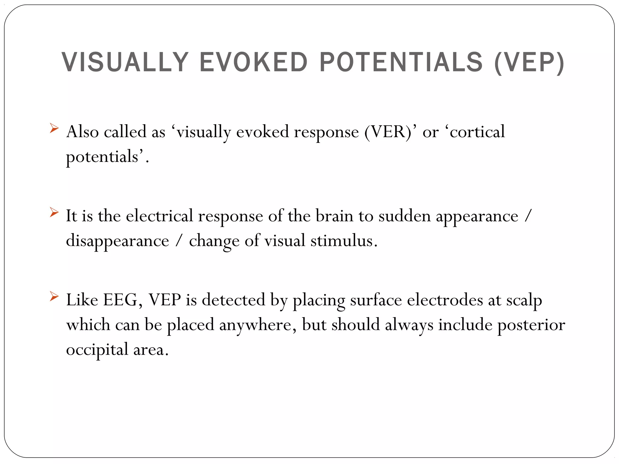 Electrophysiology in Ophthalmology | PPT