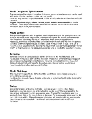 Electroplating - Spencer Electroplating | PDF