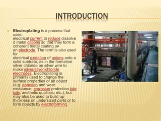 Electroplating | PPTX