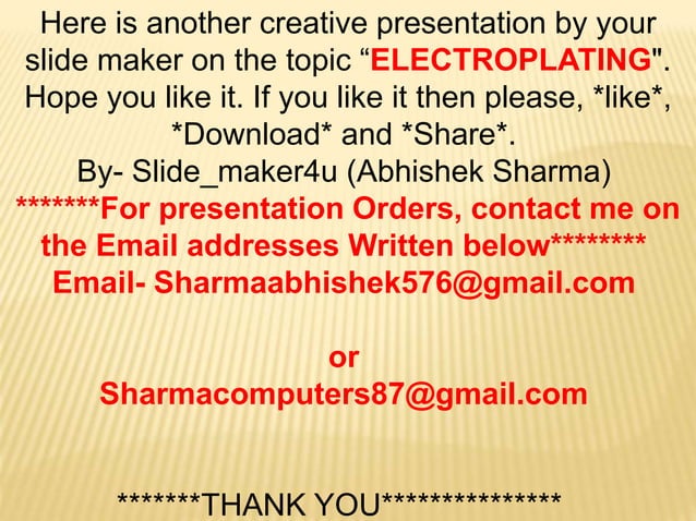 Electroplating | PPTX | Chemistry | Science