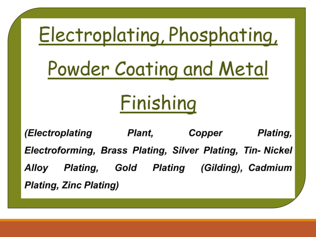 Electroplating.pdf | Commodities | Economy
