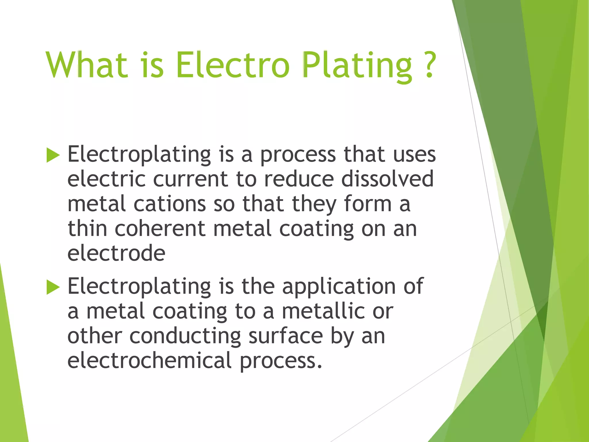 Electro plating by jatin | PPTX
