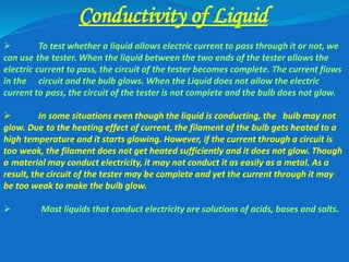 Electroplating & conductivity of liquid | PPT