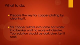 Electroplating of copper | PPTX