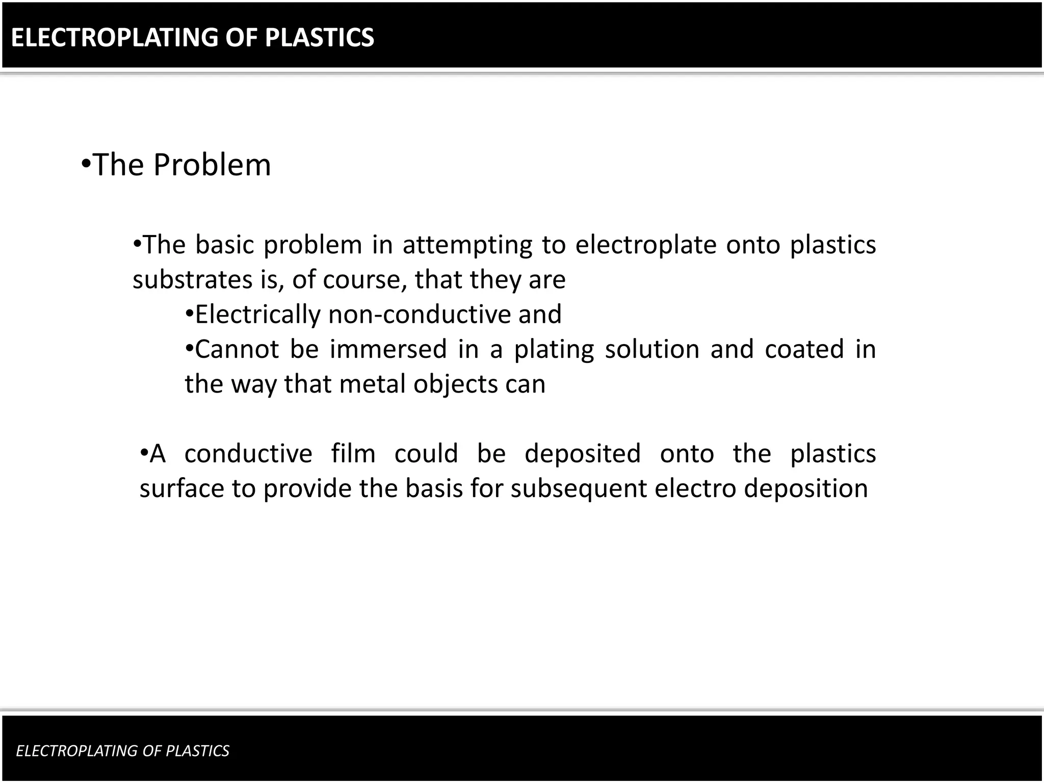 Electroplating of plastics (Dickshon m Gange.pptx