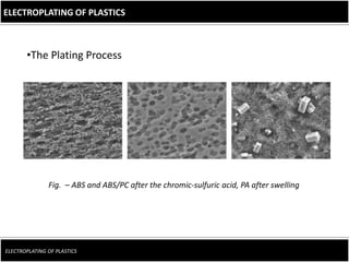 Electroplating of plastics (Dickshon m Gange.pptx