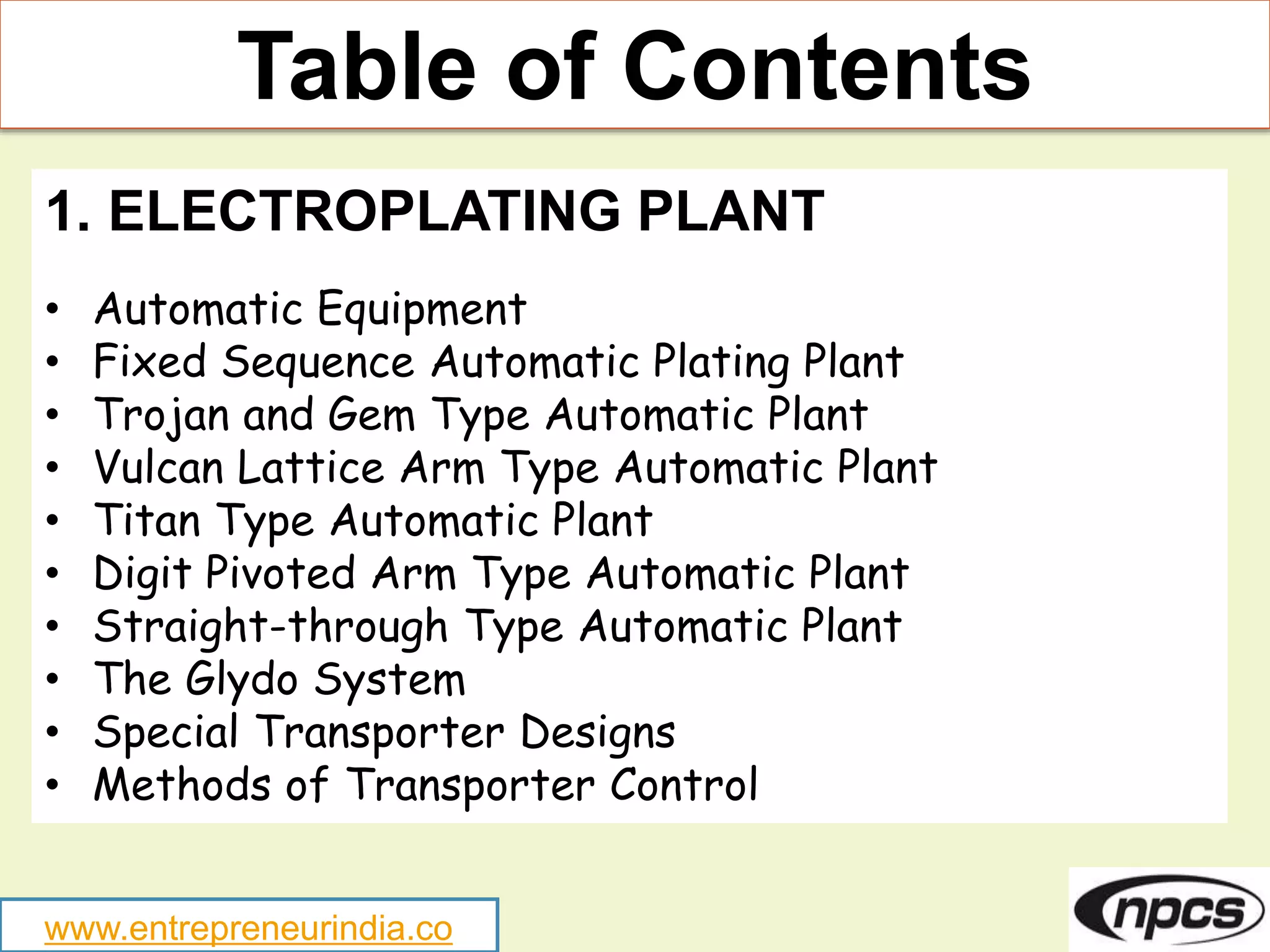 Electroplating, Phosphating, Powder Coating and Metal Finishing | PPTX