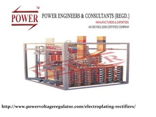 Electroplating Rectifier Manufacturers, suppliers India | PPT