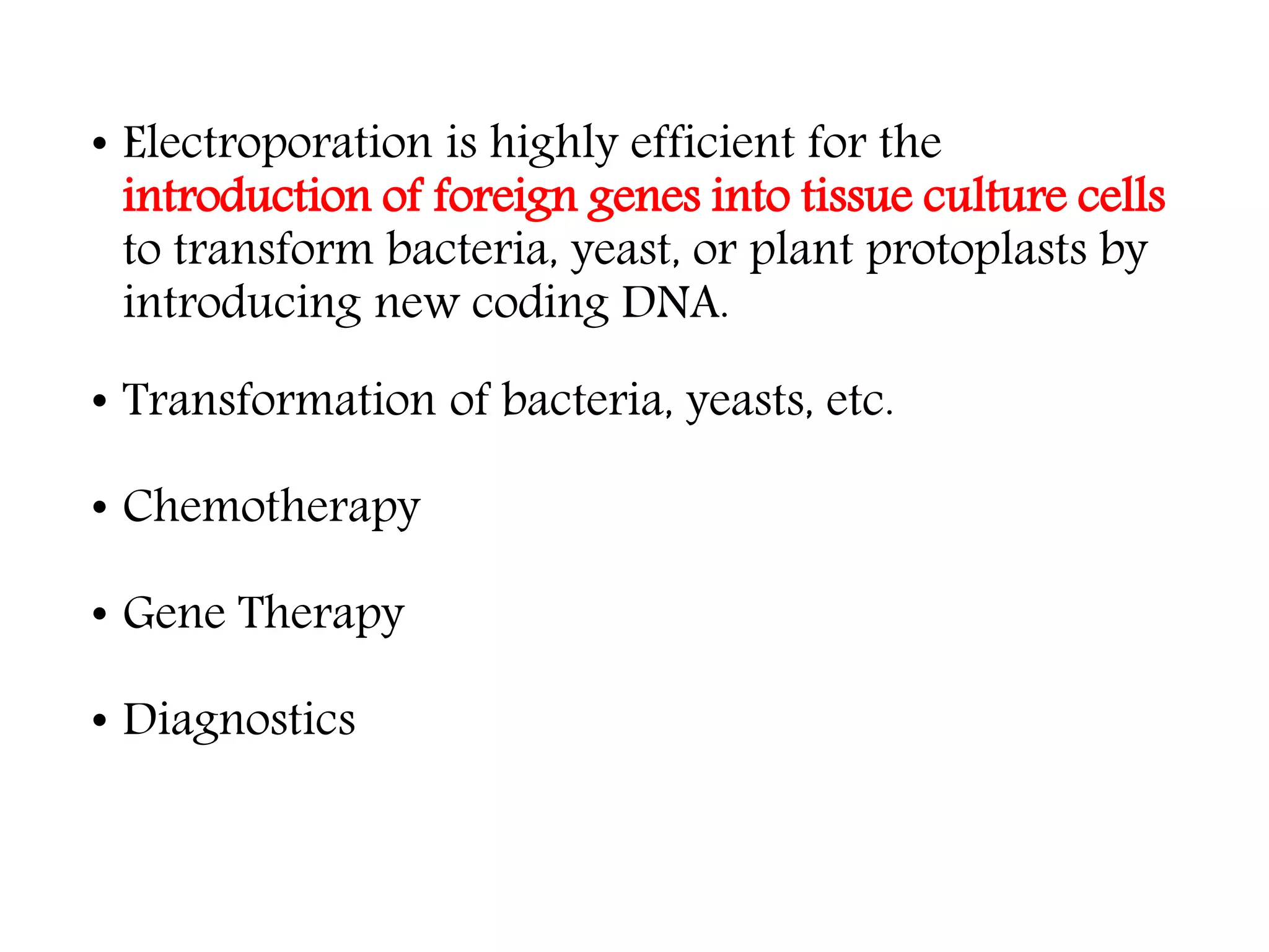Electroporation | PPTX