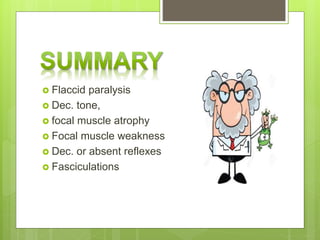 lower motor neuron lesion (LMNL) | PPTX