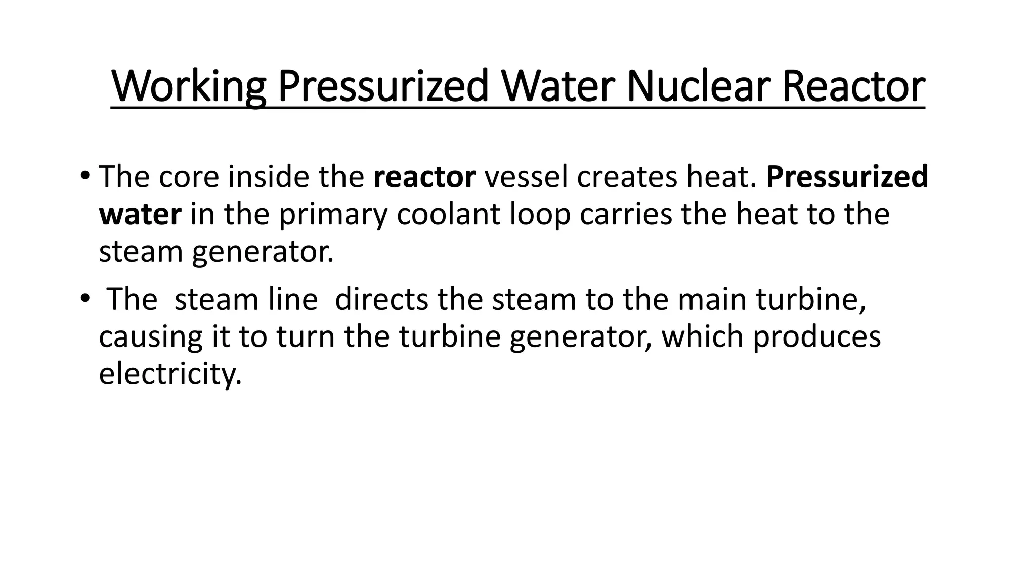 Pressurized Water Reactor | PPTX