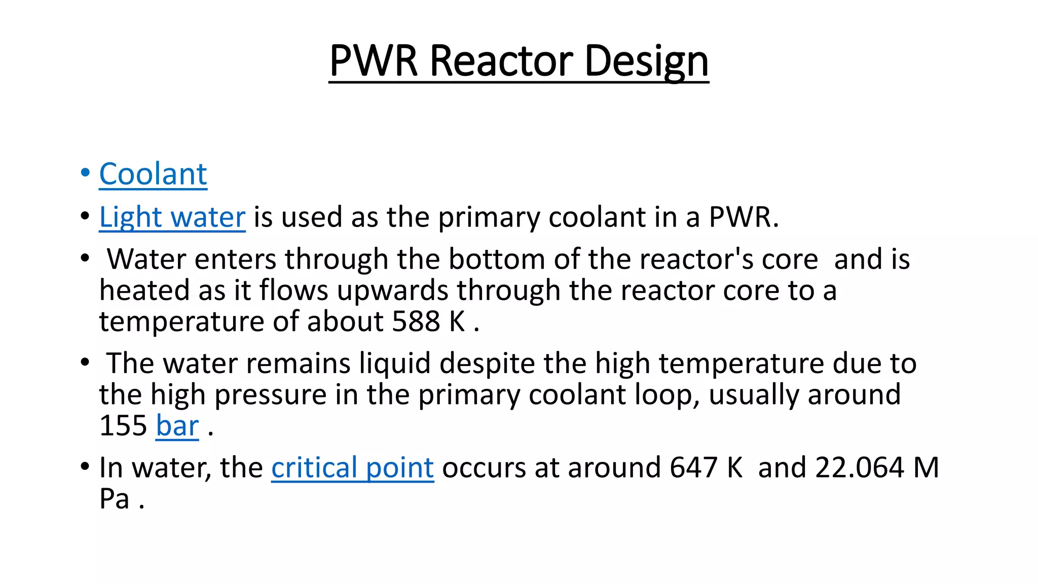 Pressurized Water Reactor | PPTX