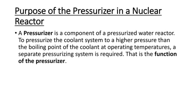 Pressurized Water Reactor | PPTX