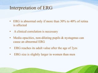Electroretinogram (erg) | PPTX