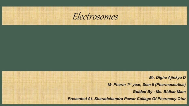 Electrosome | PPTX