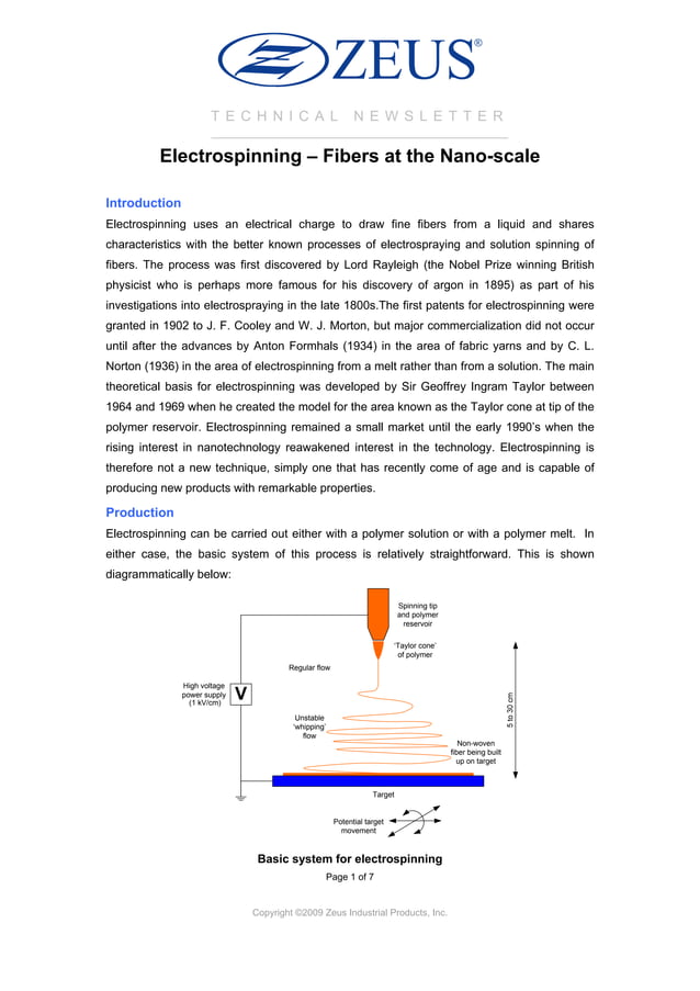 Electrospinning | PDF