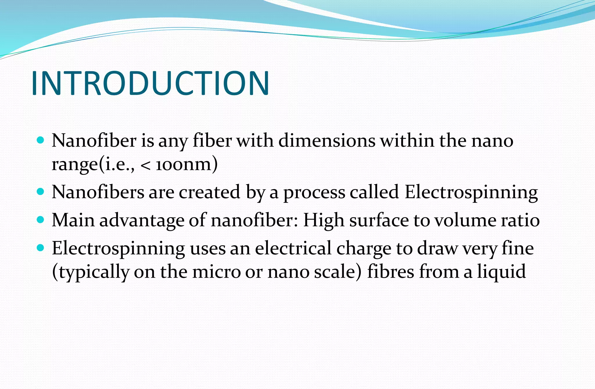 Electrospinning of nanofibers | PPTX