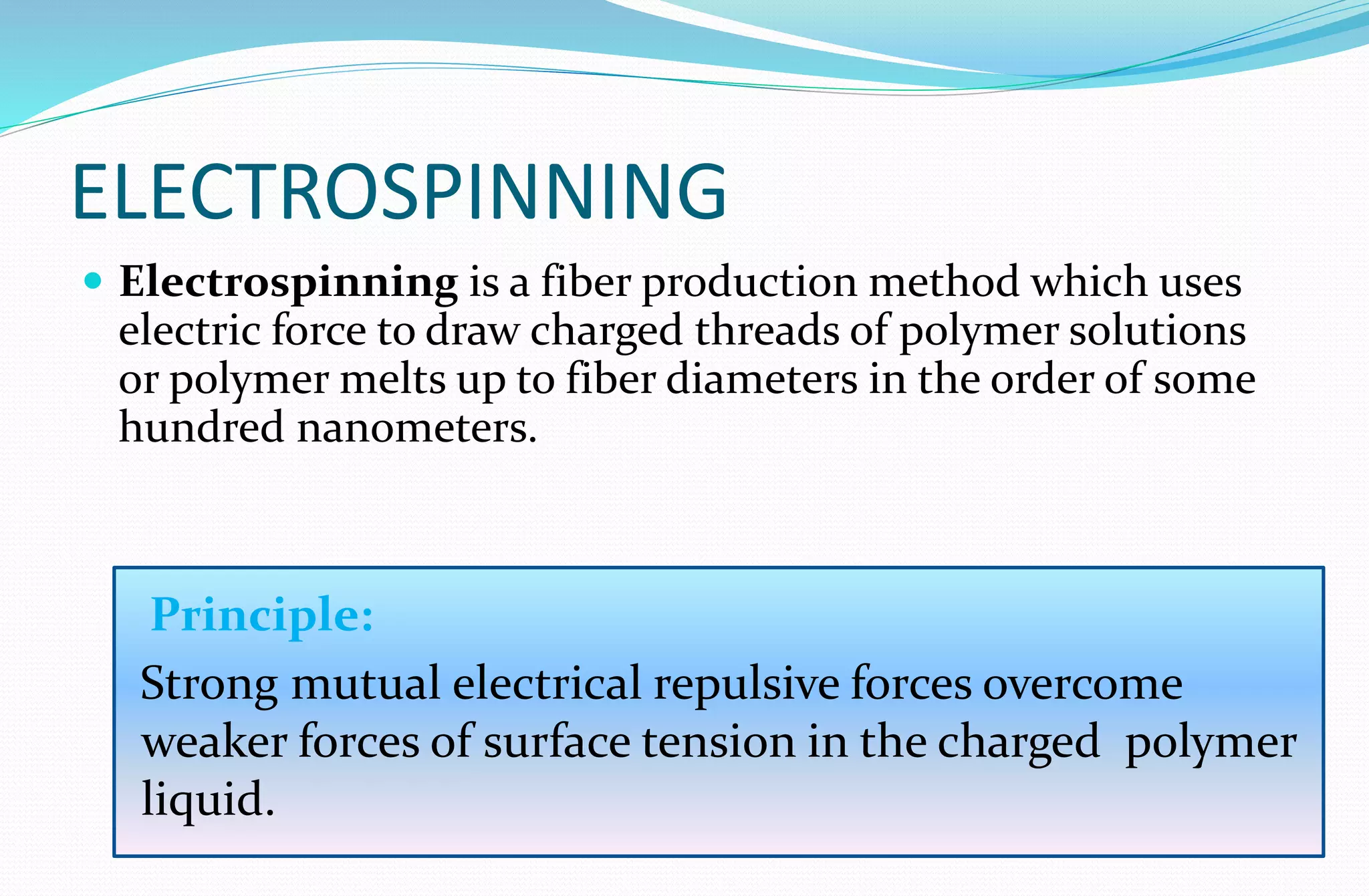 Electrospinning of nanofibers | PPTX